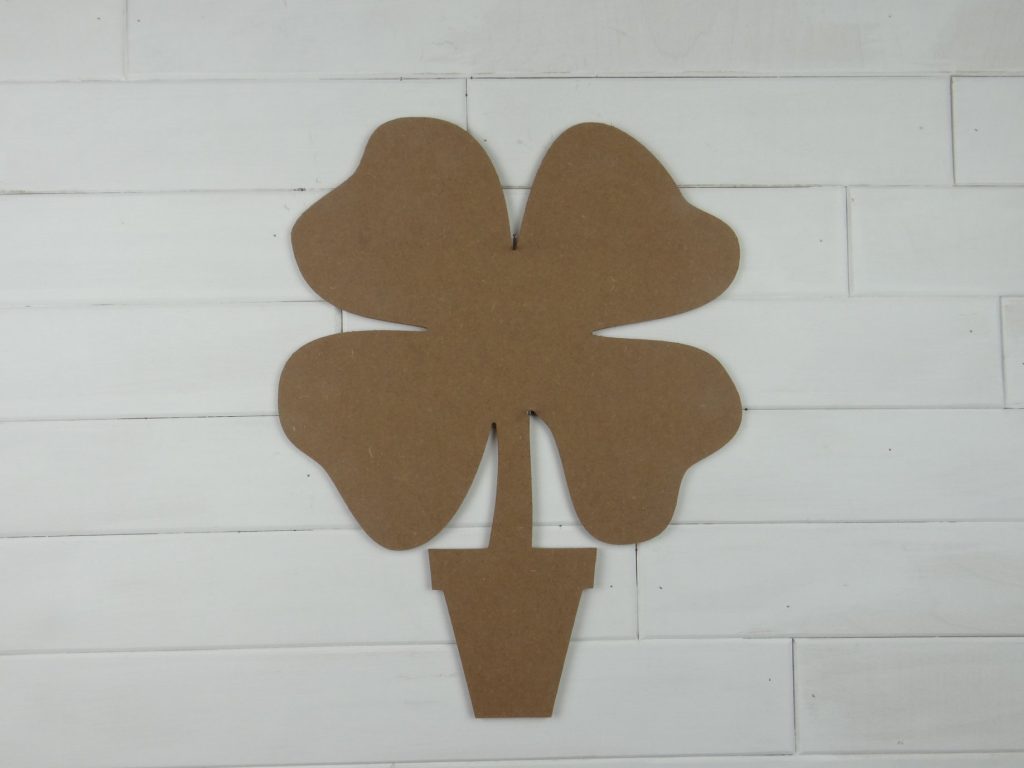 Wooden Four Leaf Clover Topiary Cutout - Craft Dealz™