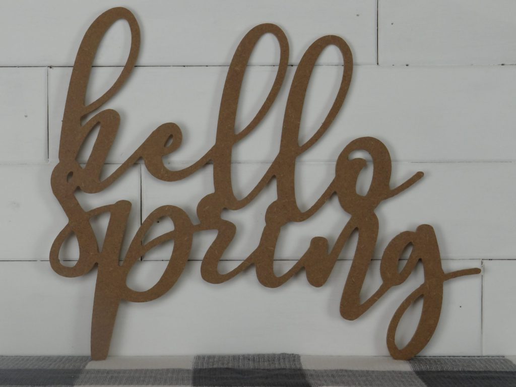 Wooden Hello Spring Word Cutout - Craft Dealz™