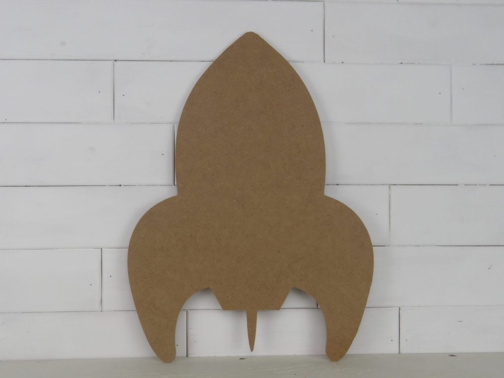 Wooden Rocket Ship Cutout - Craft Dealz
