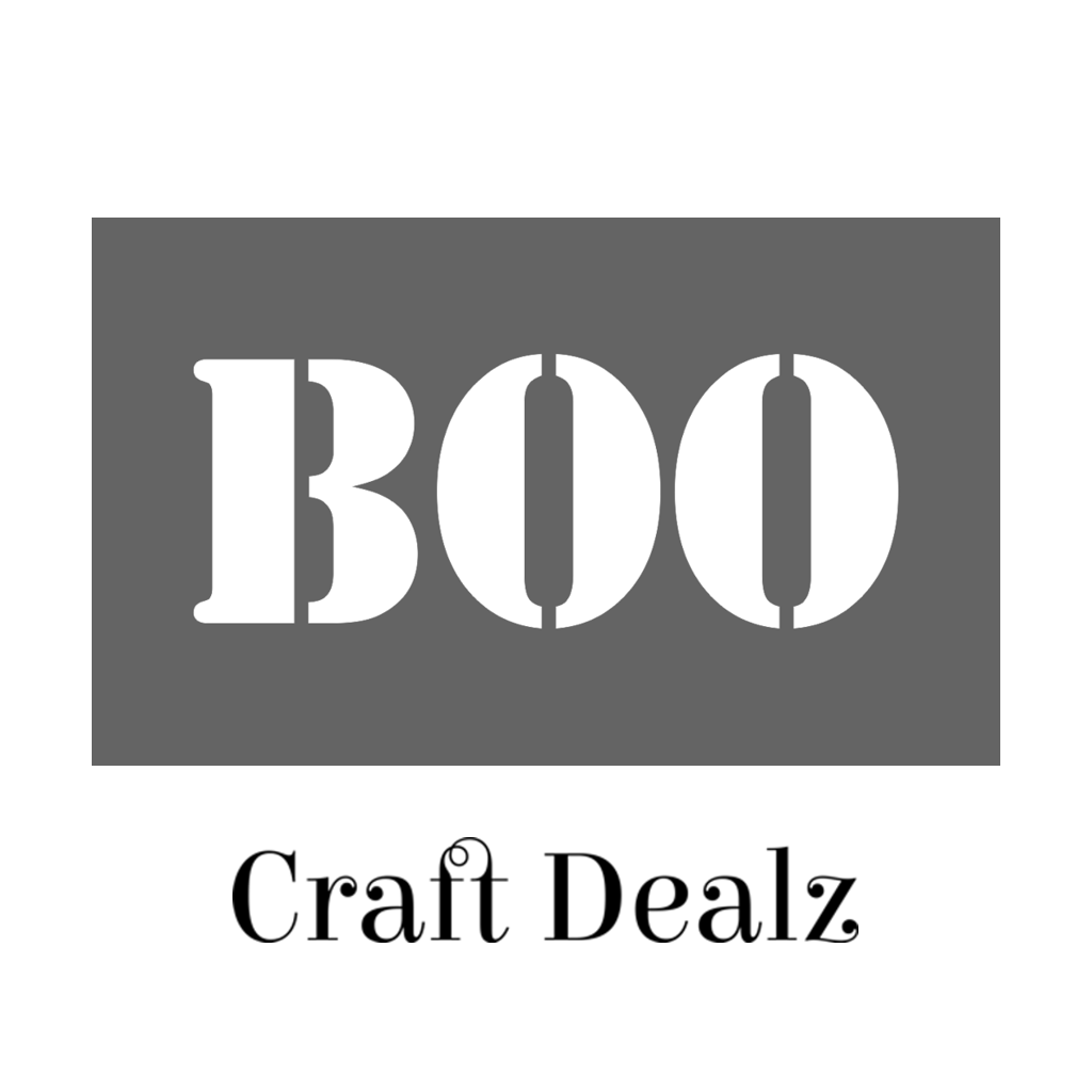 Small BOO Stencil - Craft Dealz