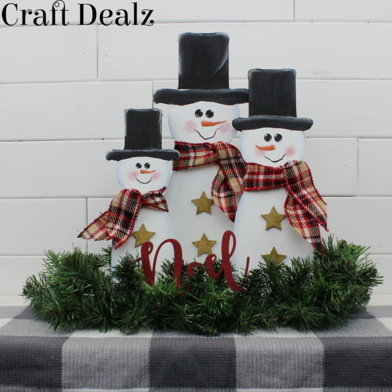 Snowman Trio with base - Craft Dealz