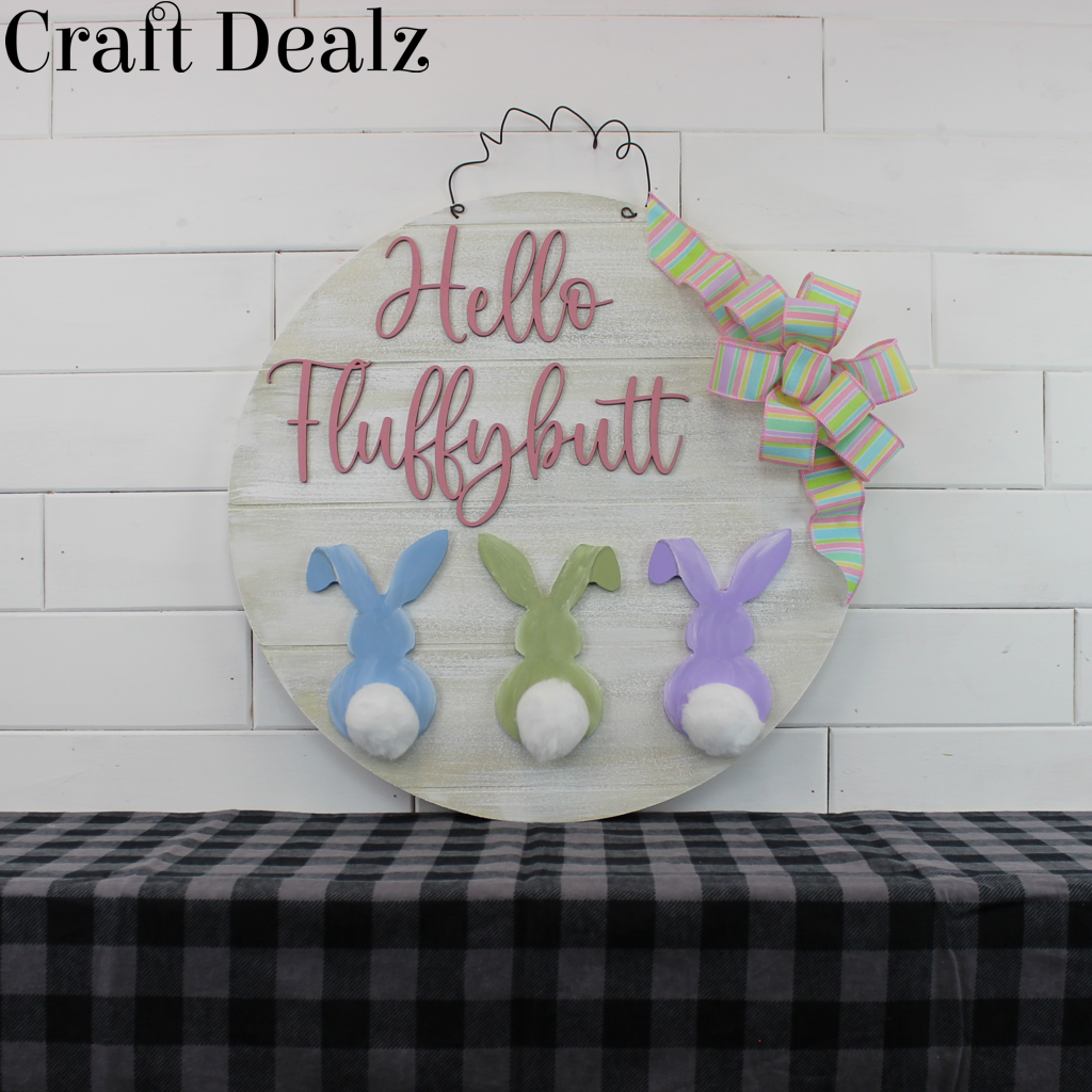 Laser Hello Fluffybutt words - Craft Dealz