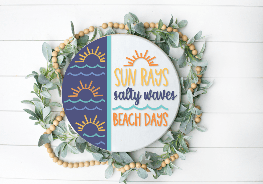 Sun Rays, Salty Waves Overlay - Craft Dealz™