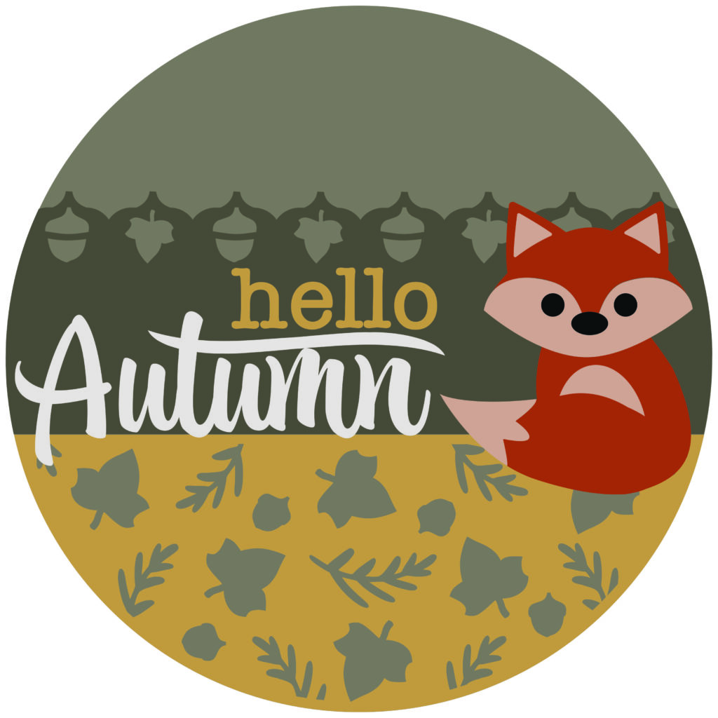 Hello Autumn Fox Overlay - Craft Dealz™
