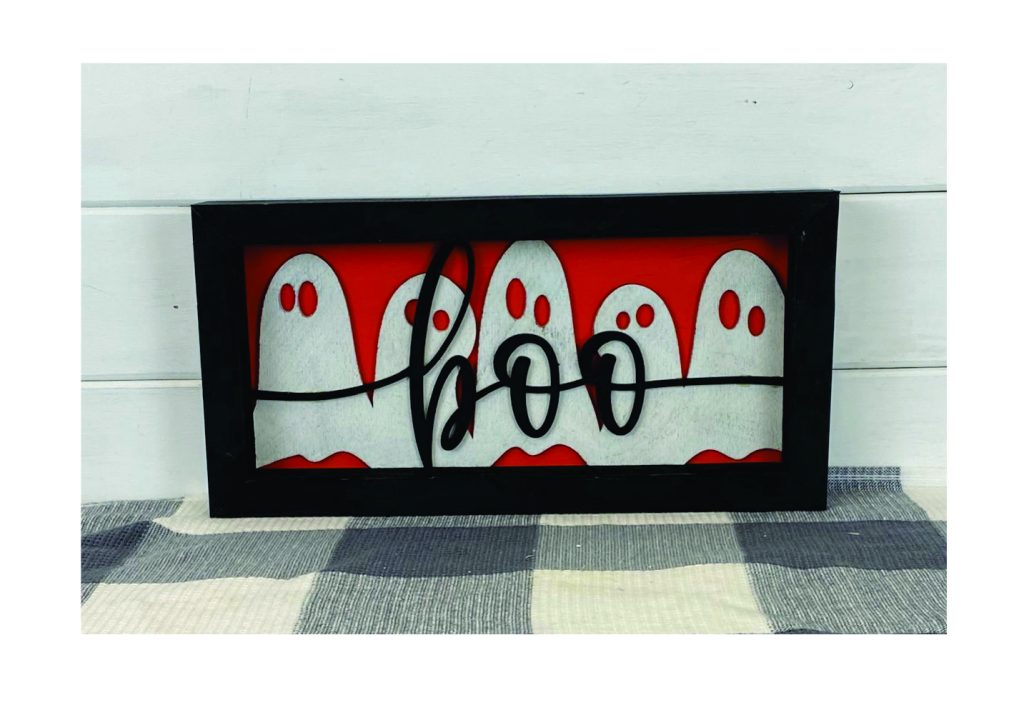 Boo with Ghosts Sign Kit - Craft Dealz